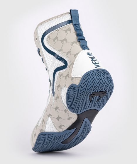 VENUM ELITE EVO MONOGRAM BOXING SHOES BOXING BOOTS EUR 41-43 WHITE/BLU ...