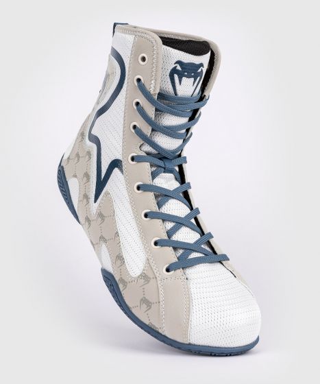 VENUM ELITE EVO MONOGRAM BOXING SHOES BOXING BOOTS EUR 41-43 WHITE/BLU ...
