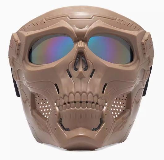 Airsoft Tactical Military Motorcycle Hunting Protection Goggle Skull F ...