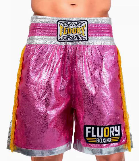 FLUORY BCF06 BOXING TRUNKS S-XXXL PINK UNISEX JUNIOR & ADULT – AAGsport
