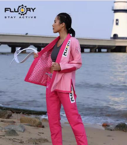 FLUORY BJJF22 MERMAID JIU JITSU GI WOMAN SIZE F0-F2 PINK – AAGsport