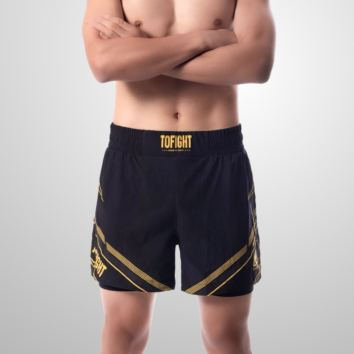 Tofight Muay Thai Boxing Sports Training Shorts S-XXL Black – AAGsport