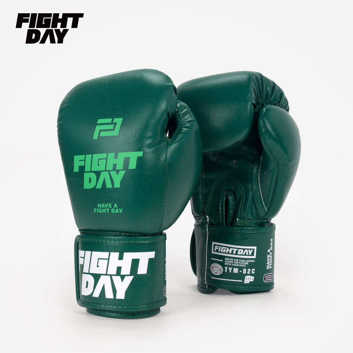 Fight Day TYM-02C MUAY THAI BOXING GLOVES Microfiber 8-16 oz Green ...
