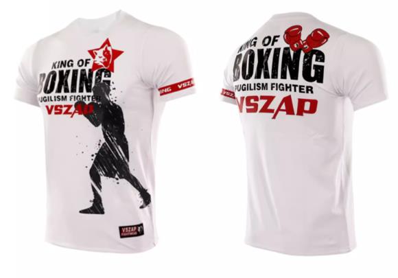 Vszap King of Boxing VT013 Boxing T-Shirt S-4XL White – AAGsport