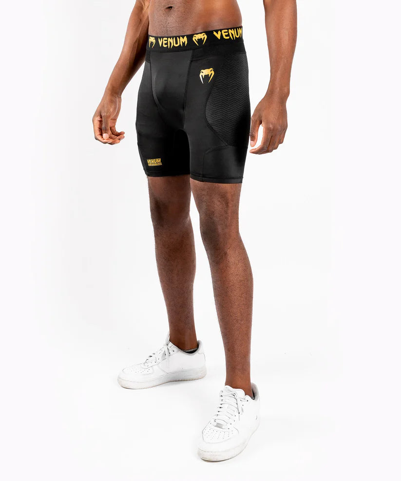 Venum-03725-126 G-Fit Compression Shorts XL Black Gold – AAGsport
