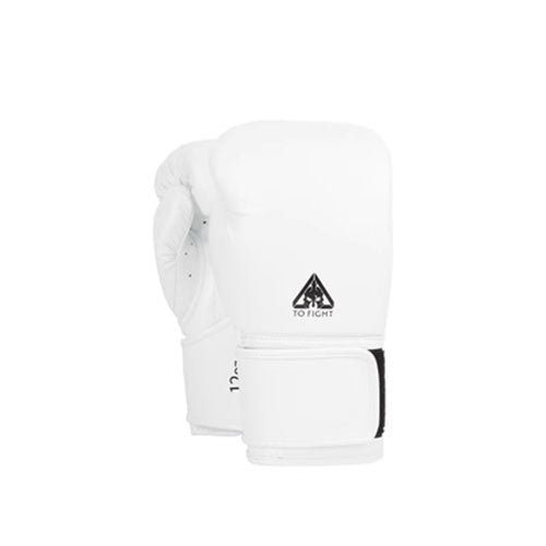 TOFIGHT M1 MUAY THAI BOXING SPARRING GLOVES VELCRO CLOSURE 10-14 oz Wh ...