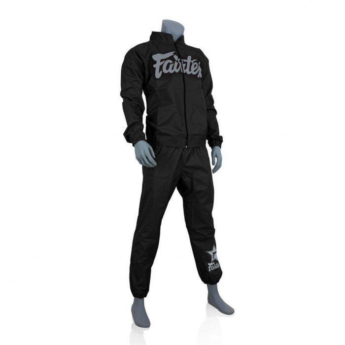 Fairtex VS3 Sauna Suit Vinyl Sweatsuit M-L (SET) Black Grey – AAGsport