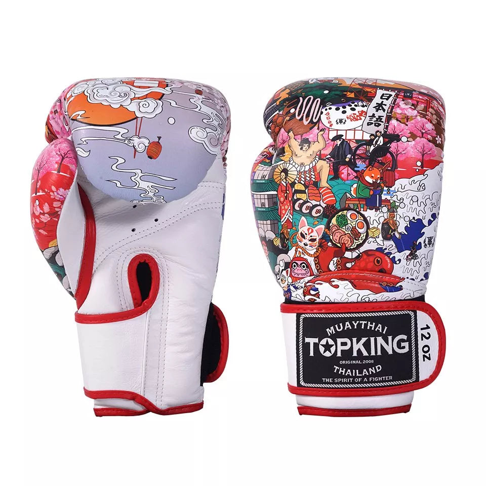 Top King Japan Culture TKBGCT-1J1 MUAY THAI BOXING GLOVES Synthetic Le ...
