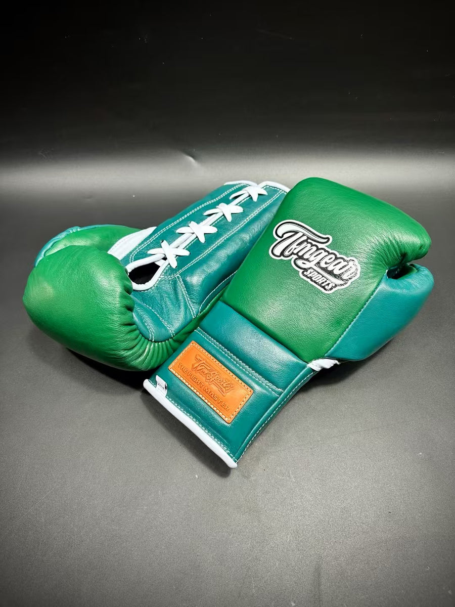 TFM RL3 HANDMADE PROFESSIONAL BOXING GLOVES 12 oz Jade Green – AAGsport