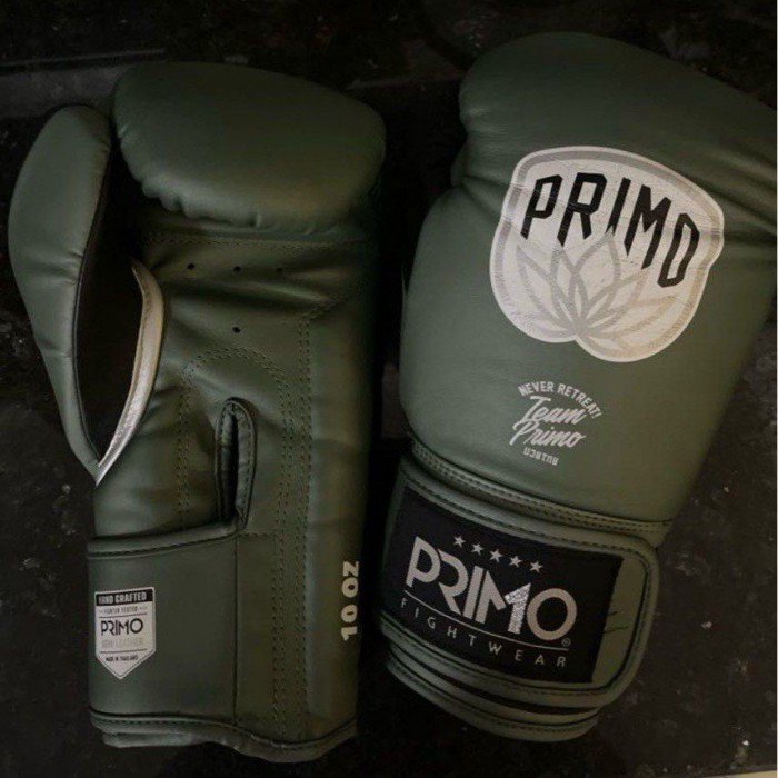 Primo Emblem 2.0 Semi Leather Boxing Gloves 8-16 oz Army Green – AAGsport