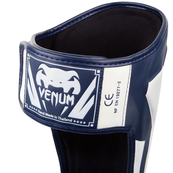 VENUM-1394-410 ELITE SHIN GUARD PROTECTOR M-XL White Navy Blue – AAGsport