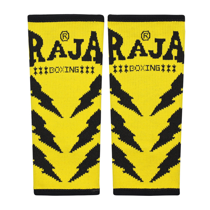 RAJA RAG-6 MUAY THAI BOXING MMA ANKLE SUPPORT GUARD SIZE FREE Yellow ...